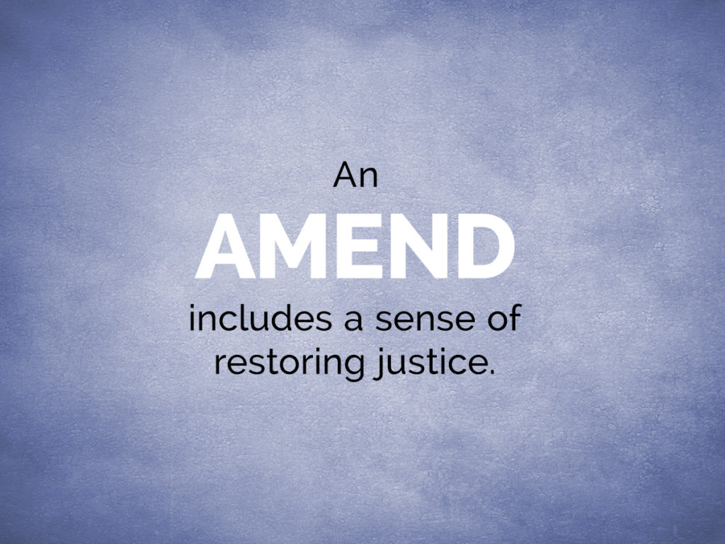 On Amends — R. L. Solberg