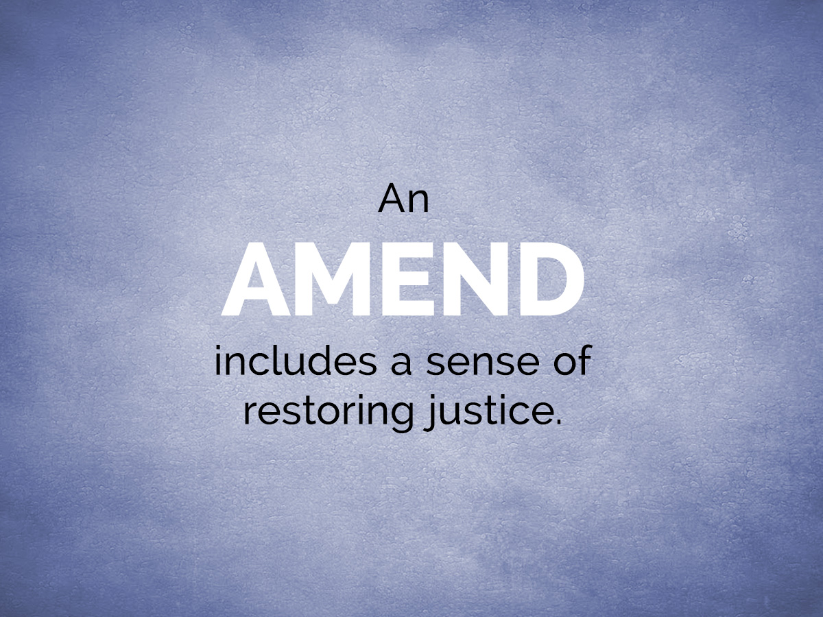 On Amends — R. L. Solberg