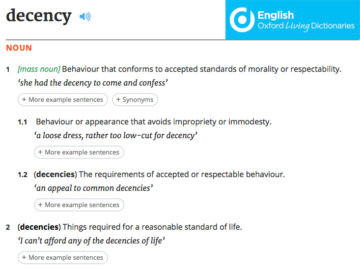 On Human Decency — R. L. Solberg
